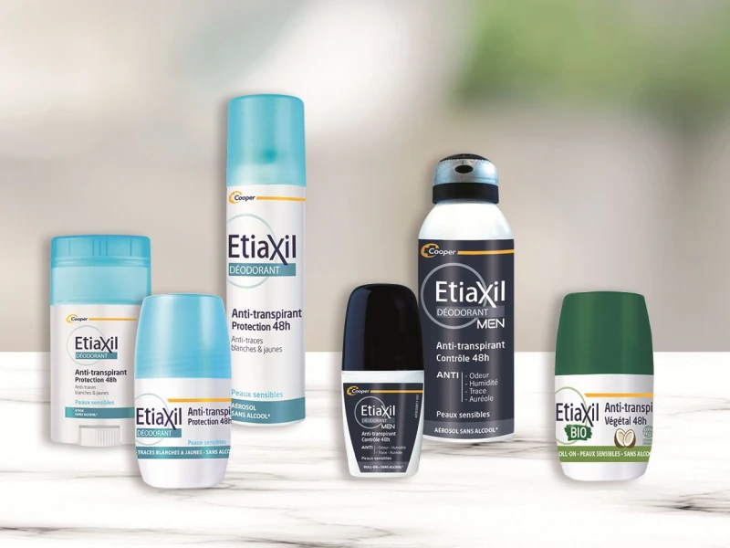 Gamme d'Anti-Transpirants Etiaxil | Transpiration modérée